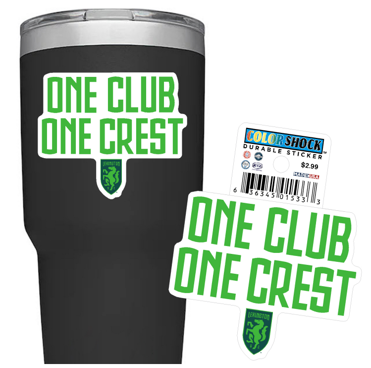 One Club One Crest Sticker – Lexington Sporting Club